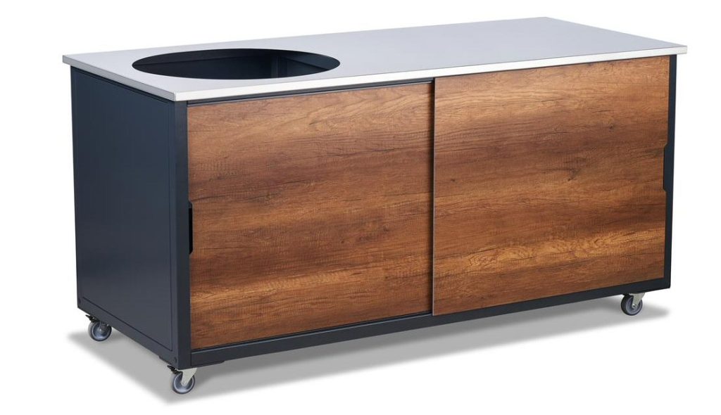 BIG4SPACE Kamado BBQ Tables With Storage | Birstall Garden & Leisure
