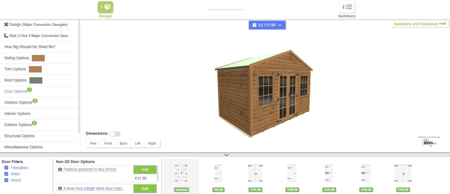 3D Shed Designer 4 | Birstall Garden & Leisure