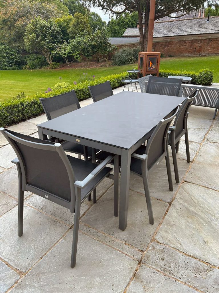 GLOSTER Azore 6 Seater Aluminium Garden Dining Set FOR SALE | Birstall ...