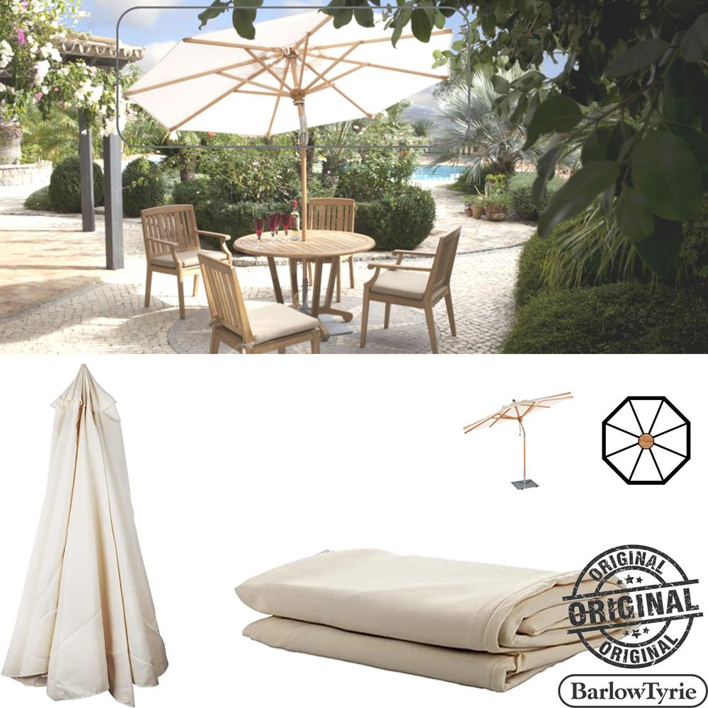 Barlow Tyrie Replacement Canopy - For 2.8m Octagonal Napoli Parasol ...
