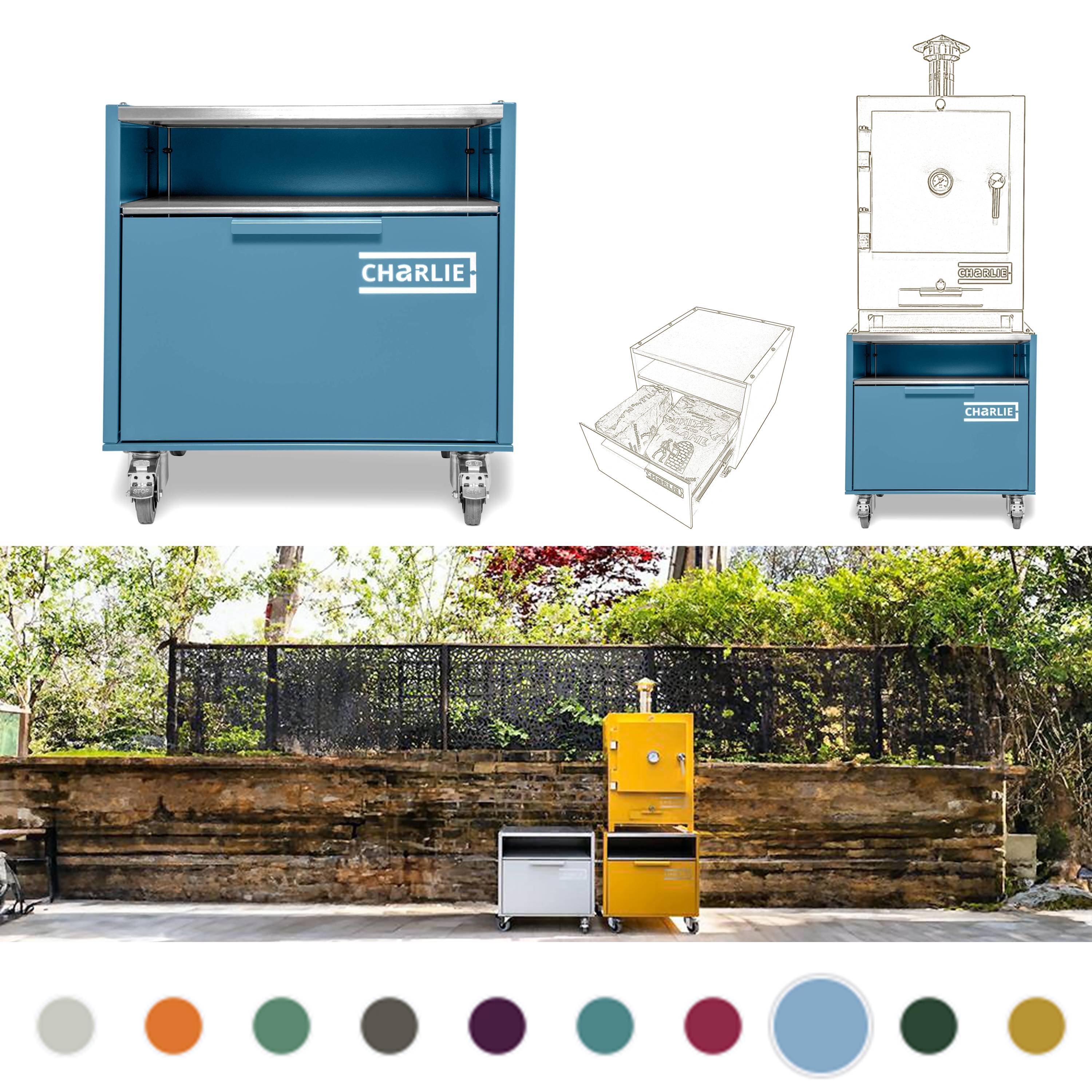 Cheeky Charlie Oven Base Cabinet - Blue Marlin | Birstall