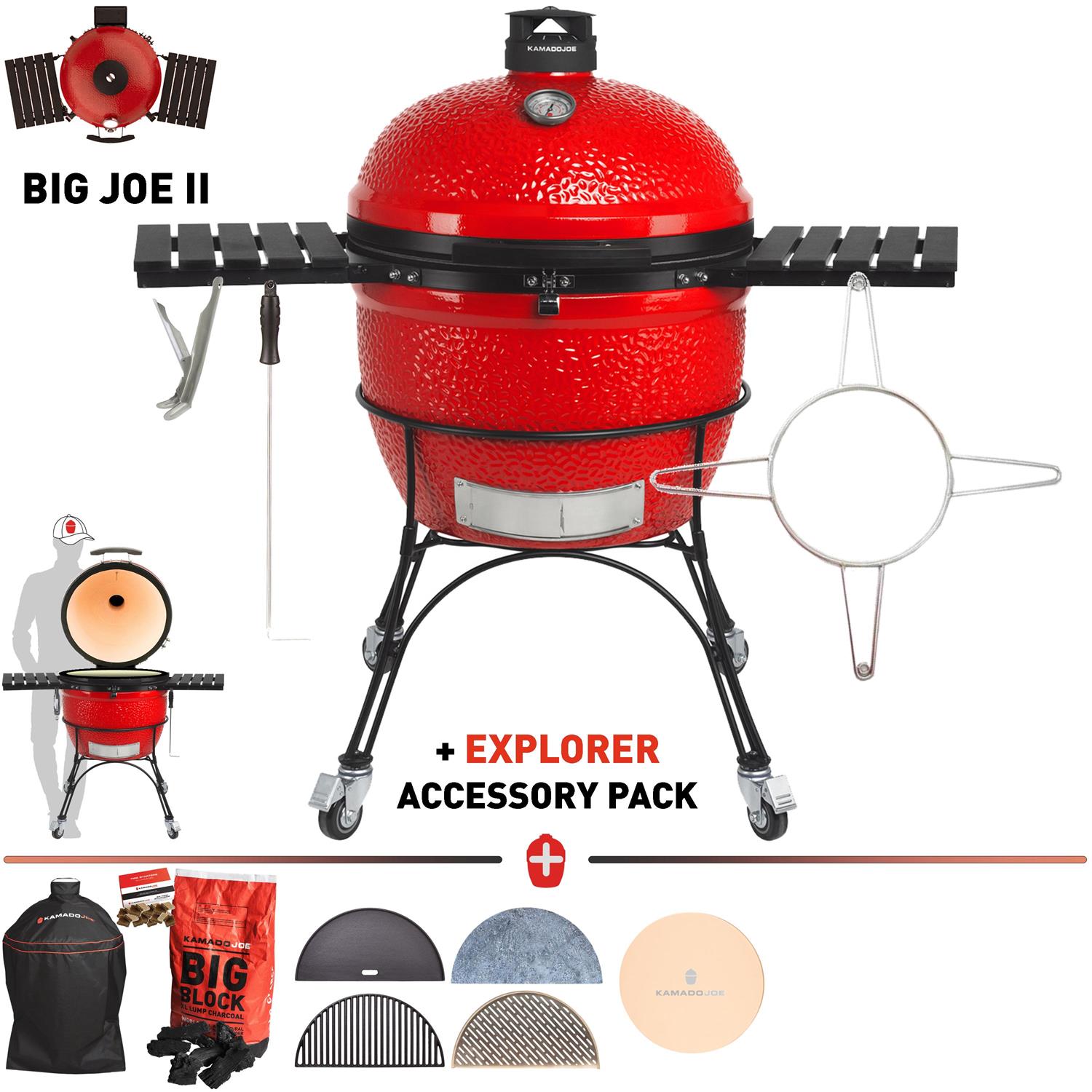 Kamado Joe Ceramic Grill | Smoker | Oven - Big Joe II (2) Grill Inc ...