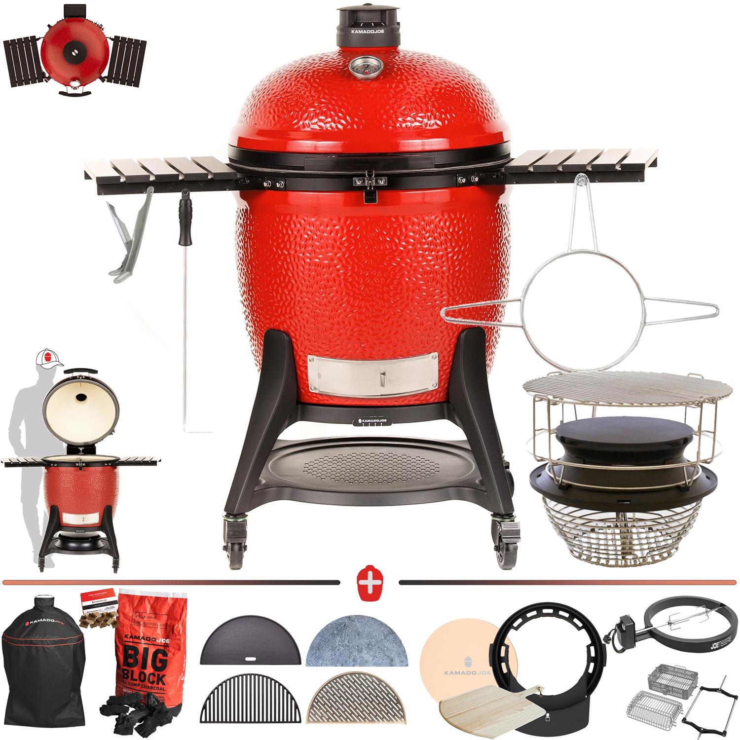 Kamado Joe Ceramic Grill | Smoker | Oven - Big Joe III 3 Grill Inc ...