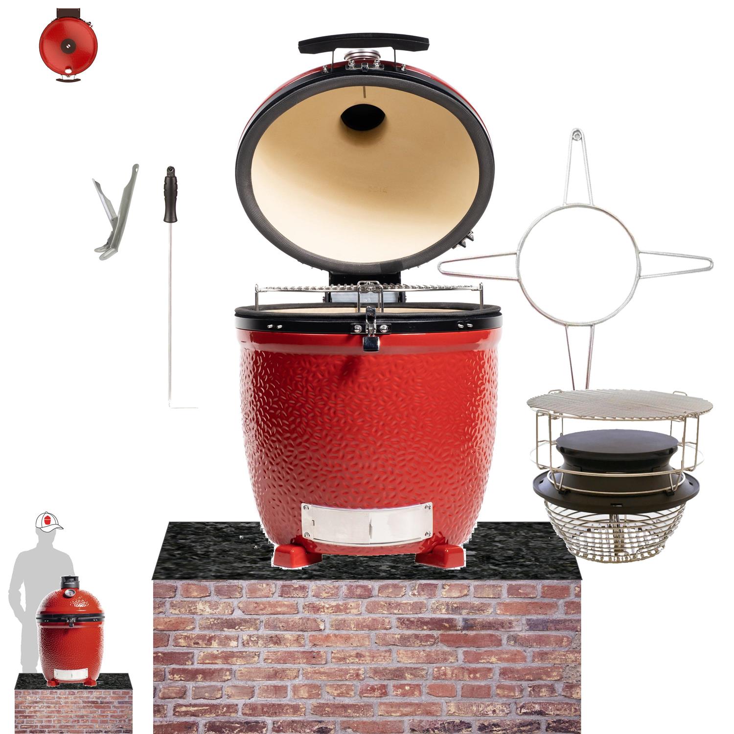 Kamado Joe Ceramic Grill | Smoker | Oven - Classic Joe III (3) Stand ...