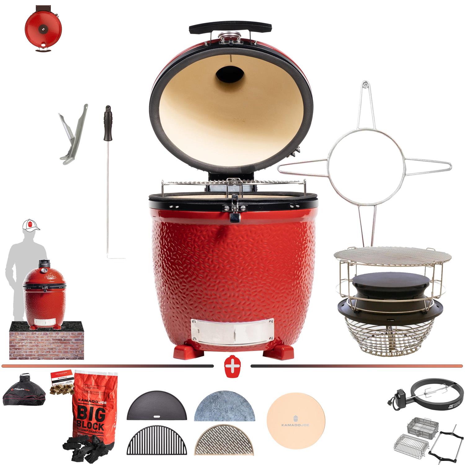 Kamado Joe Ceramic Grill | Smoker | Oven - Classic Joe III (3) Grill ...