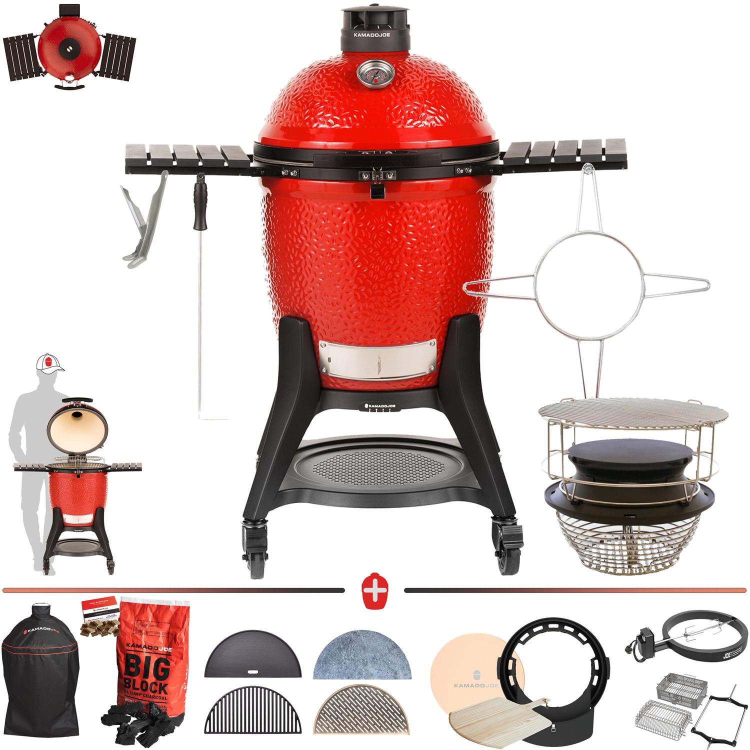 Kamado Joe Ceramic Grill | Smoker | Oven - Classic Joe III (3) Grill ...