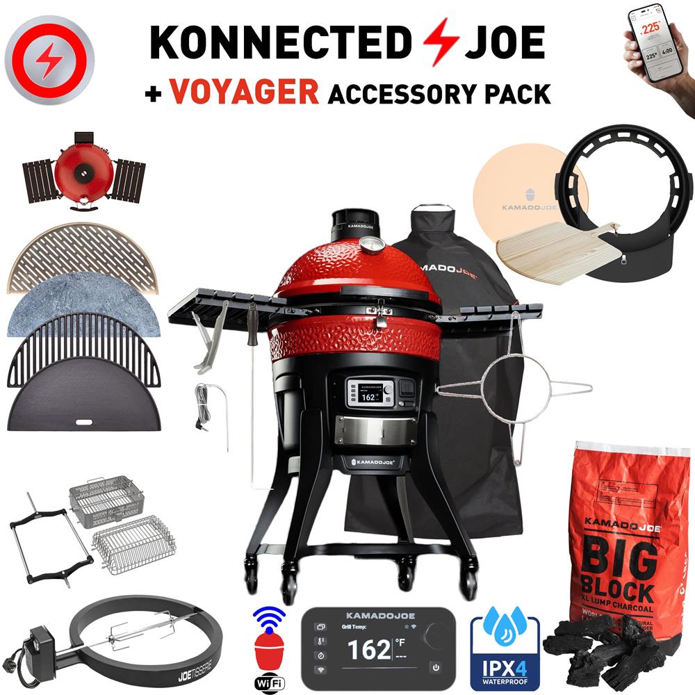 Kamado Joe Konnected Joe - Digital Charcoal WiFi Grill | Smoker | Oven ...