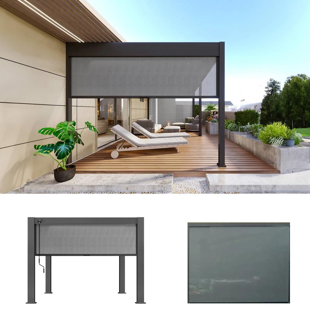 Westminster - Pull Down Pergola Side Screen 3m | Birstall