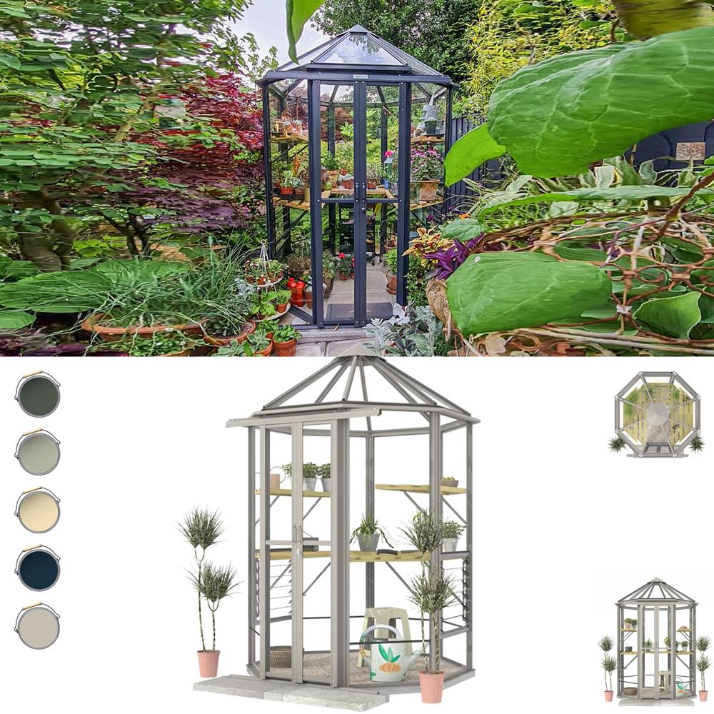 5' x 5' Robinsons Renaissance - Octagonal Greenhouse Light Bronze ...