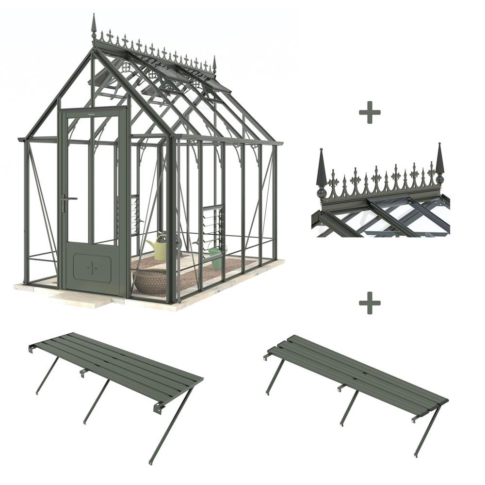 Robinsons Repton Victorian Greenhouse - 6ft 5in Wide x 10ft 8in Long ...