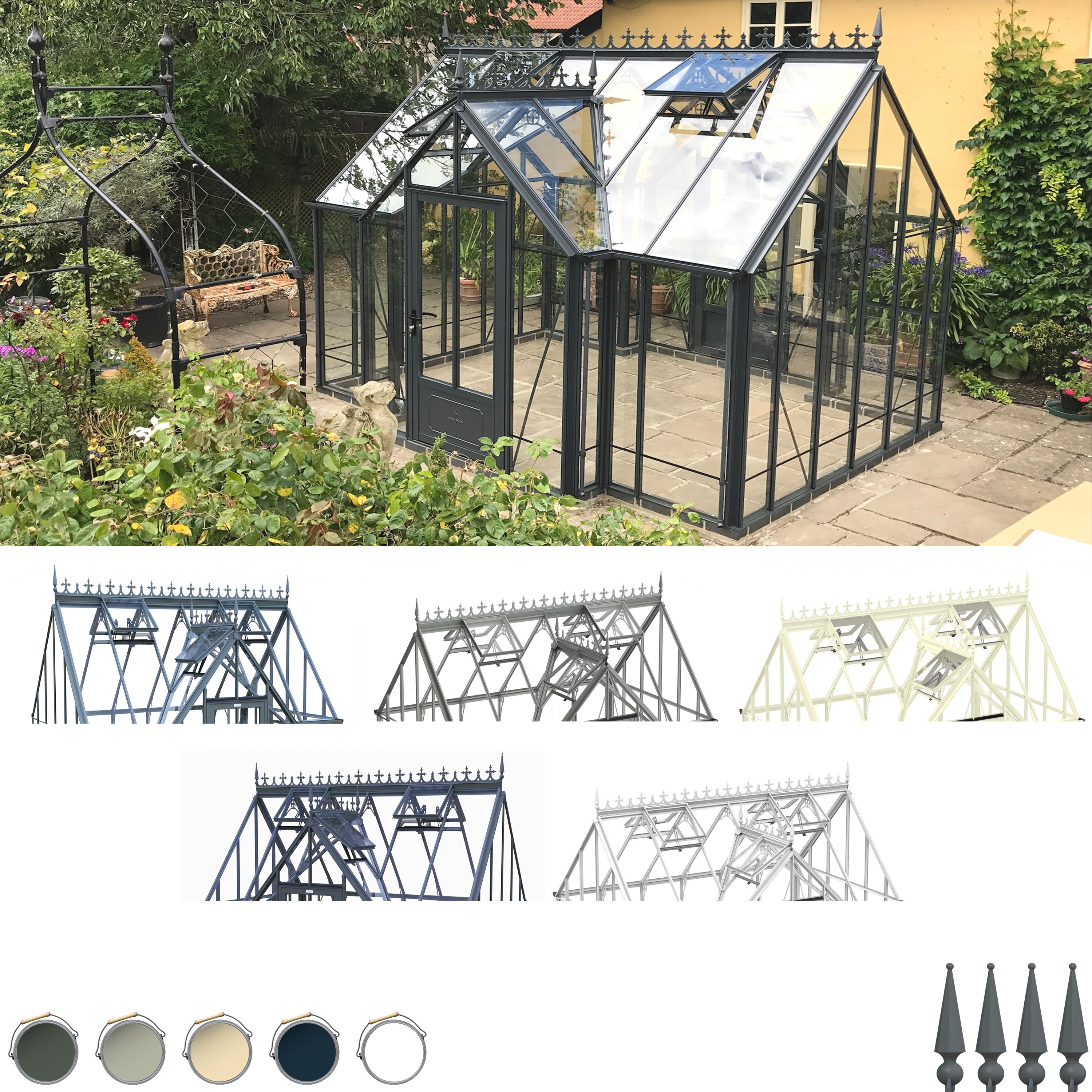 Robinsons Greenhouse - Roof Cresting & 4 Finials For Radley & Rushby ...