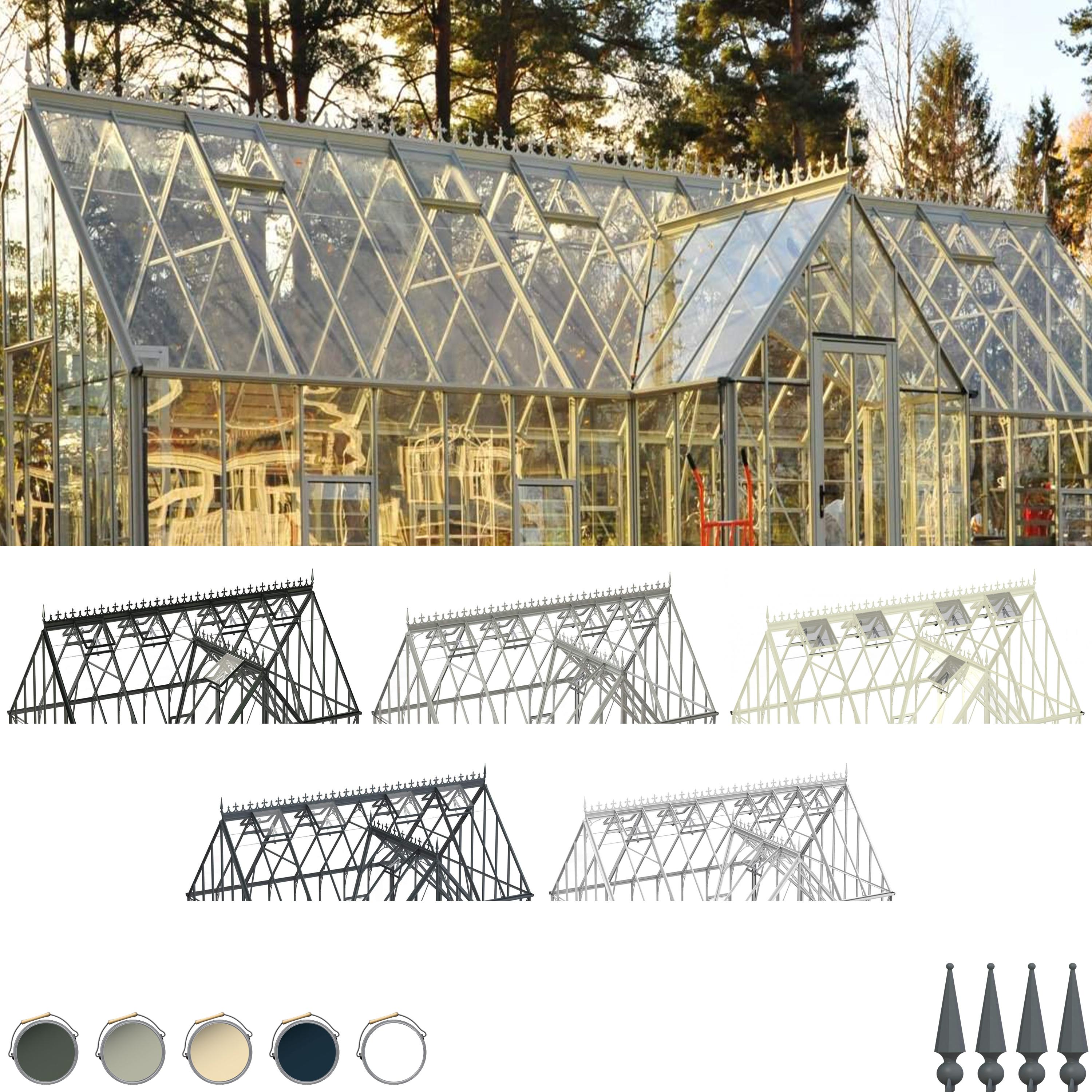 Robinsons Greenhouse - Roof Cresting & 4 Finials For Reicliffe ...