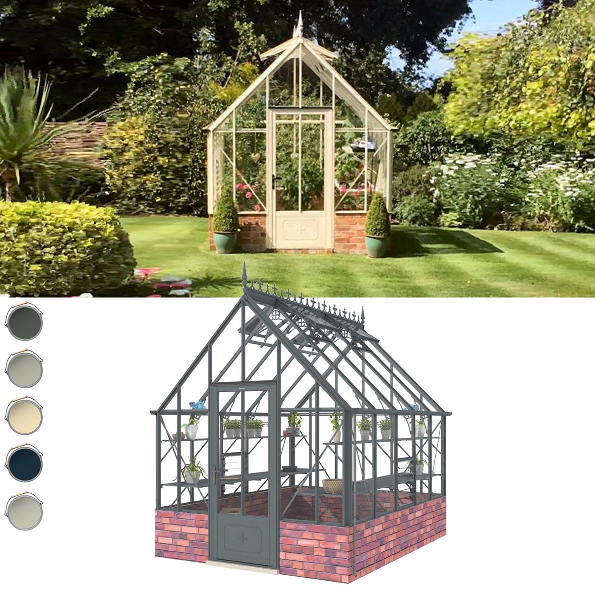 Robinsons Rushmoor Victorian Greenhouses - 8ft Wide x 10ft Long | Birstall