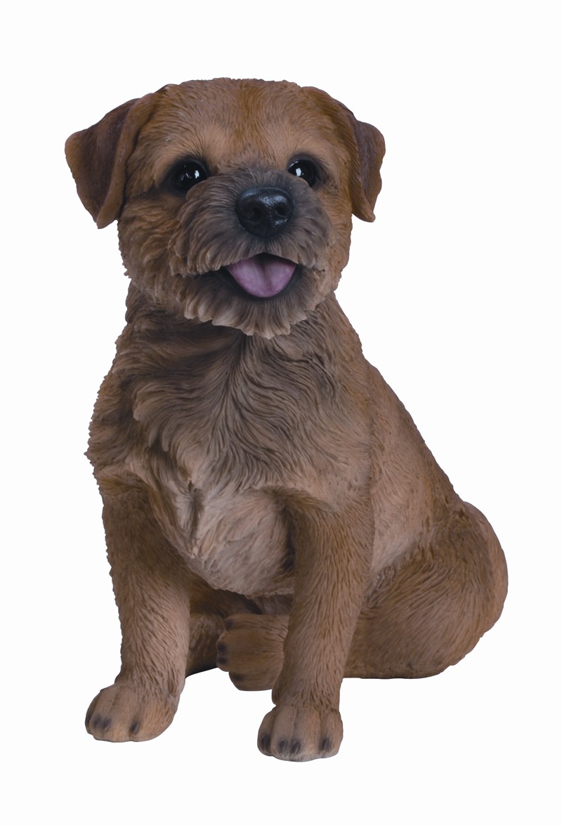 Vivid Arts Resin Animals - Real Life Border Terrier . 33cm | Birstall