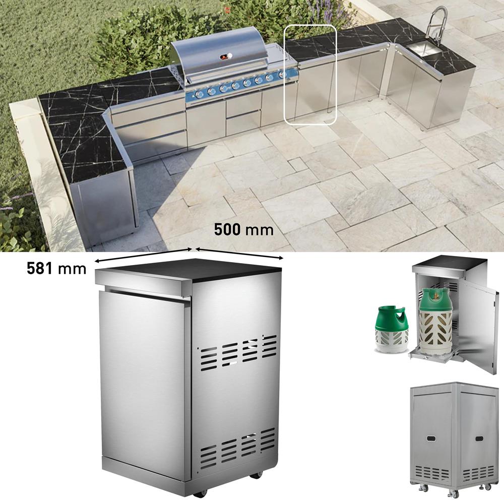 Whistler Cirencester Modular Outdoor Kitchen - Gas Bottle Cabinet ...