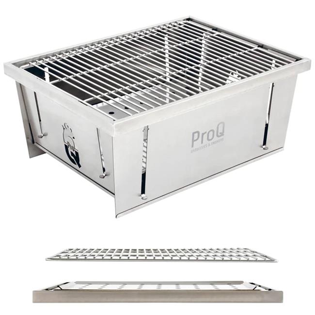 ProQ FLATDOG - Fold Flat Portable Charcoal BBQ | Birstall